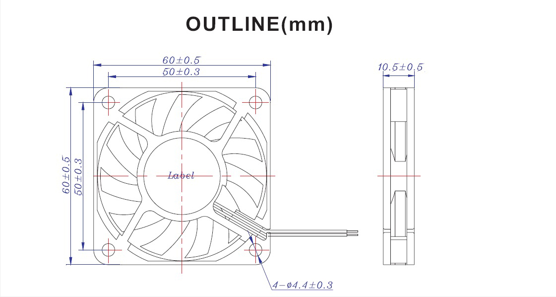 DC Fan – 60x60x10mm | FONTEK